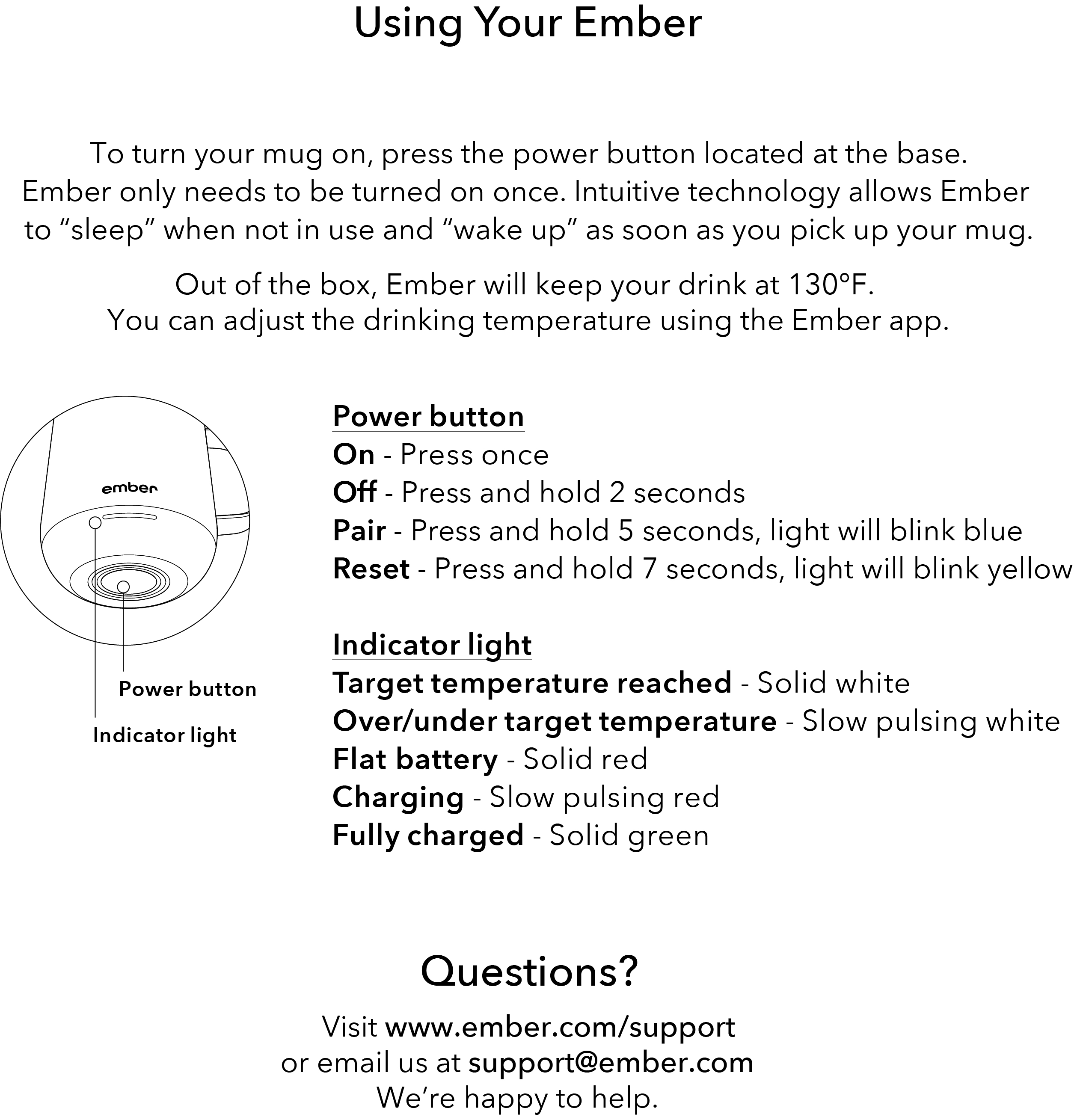 Ember Mug: Quick Start Guide